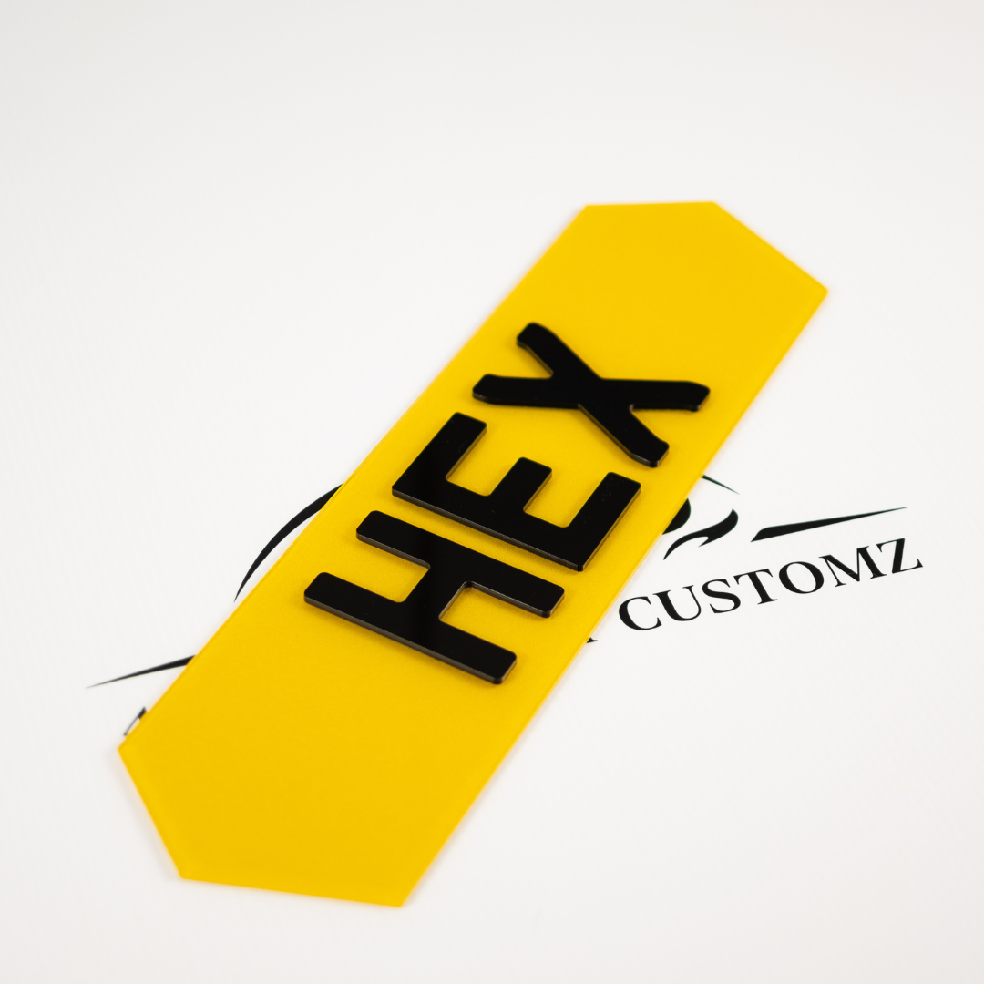 HEX PLATES – 4D Platinum Customz